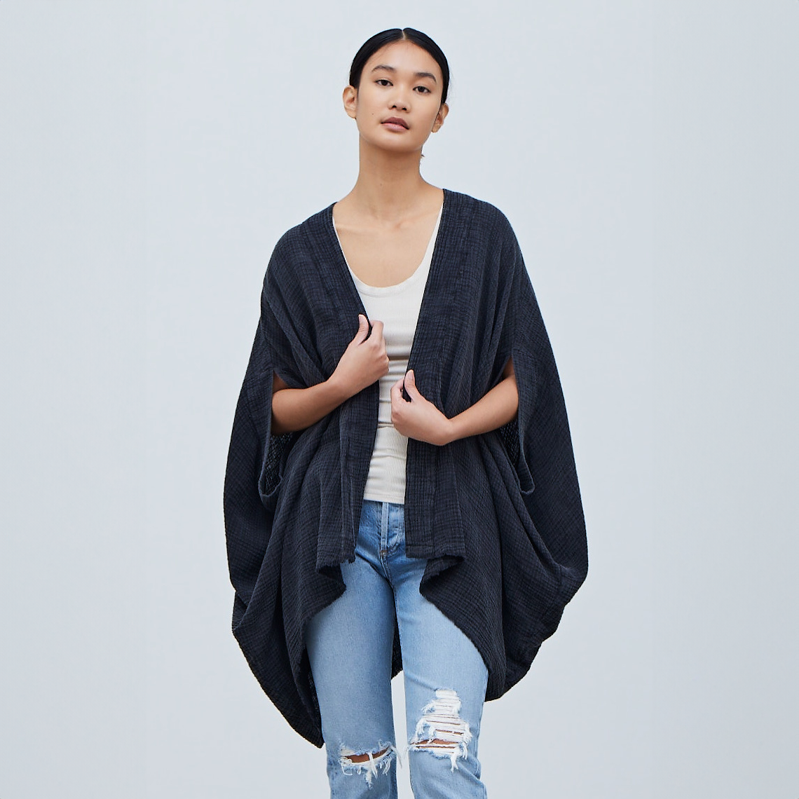 Boxy Cotton Gauze Jacket – Saltern