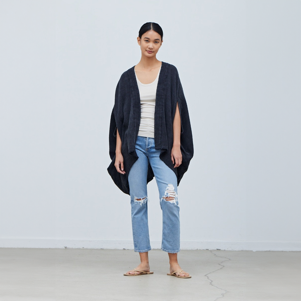 Boxy Cotton Gauze Jacket – Saltern