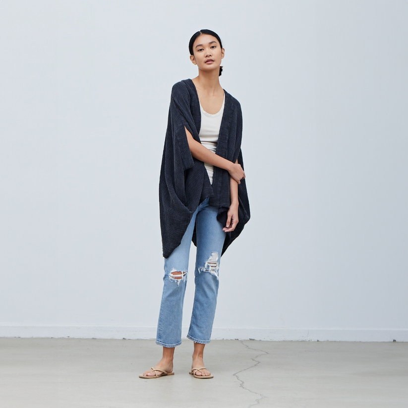Boxy Cotton Gauze Jacket – Saltern