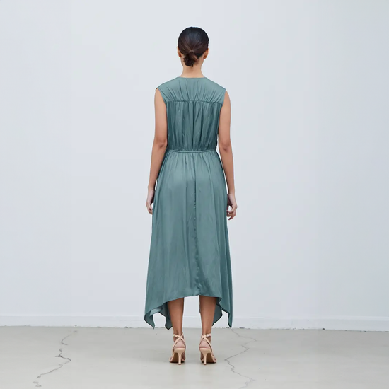 Unbalanced Skirt Midi Dress – Saltern