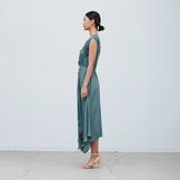 Unbalanced Skirt Midi Dress – Saltern