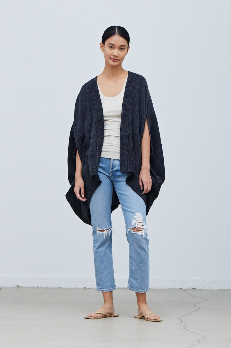 Boxy Cotton Gauze Jacket – Saltern